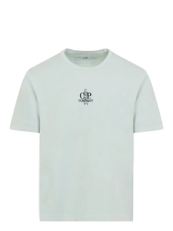 C.P. COMPANY Logo-print T-shirt - Blue