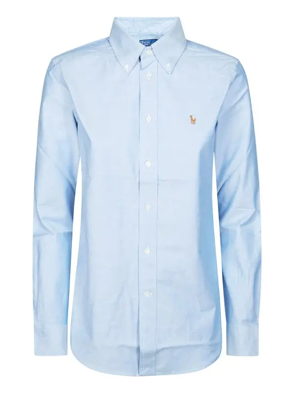 Polo Ralph Lauren Stretch Slim Fit Oxford Shirt - Azzurro