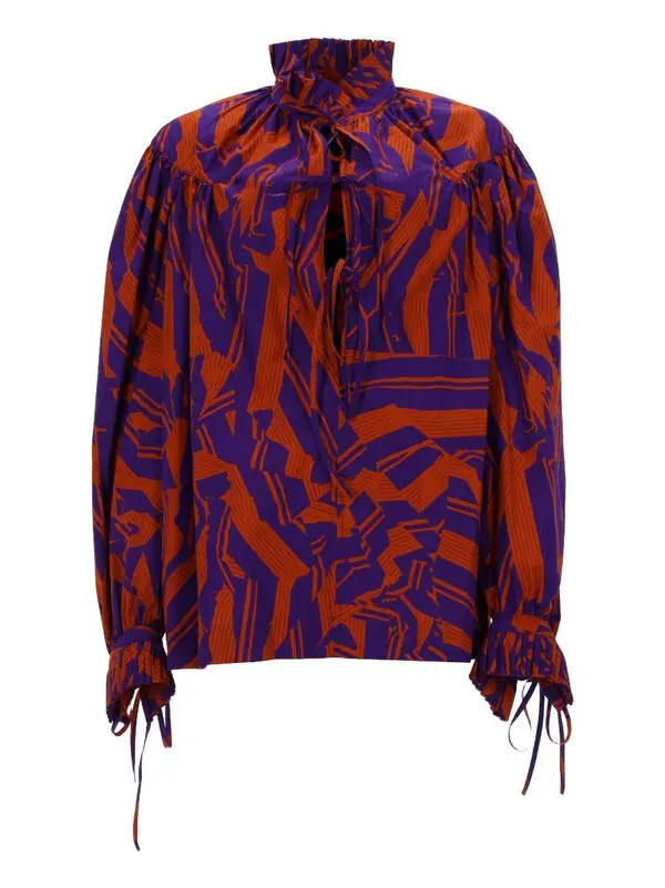 Dries Van Noten Printed Cotton Shirt - Multicolour