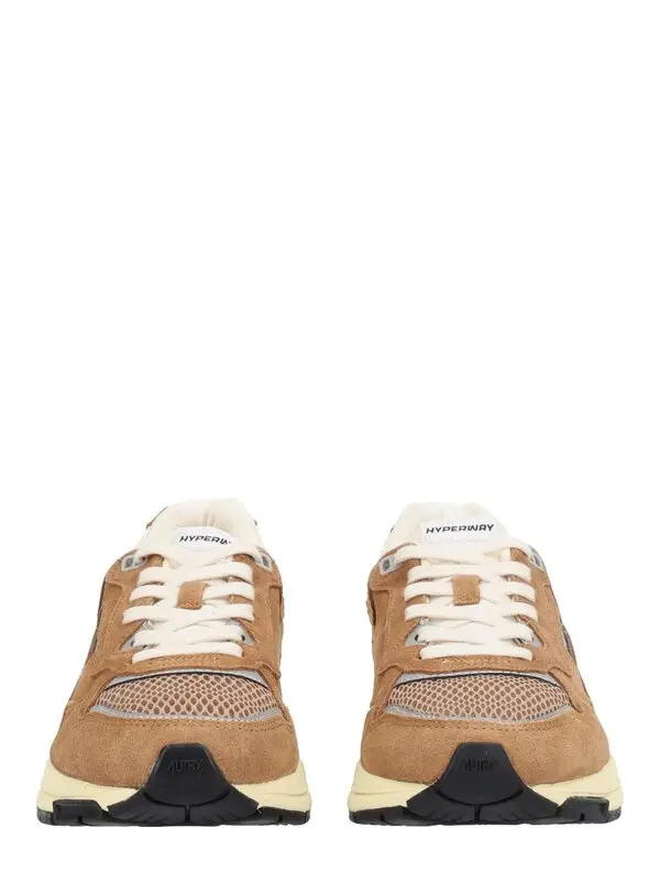 AUTRY Classic Leather Lace-up Sneakers - Brown