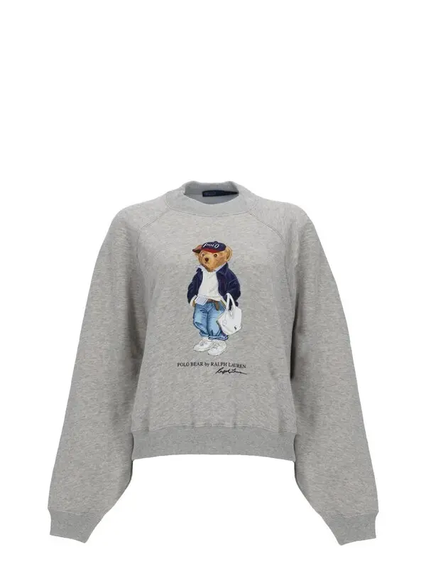 Polo Ralph Lauren Crewneck Sweatshirt With Graphic Print - Grey