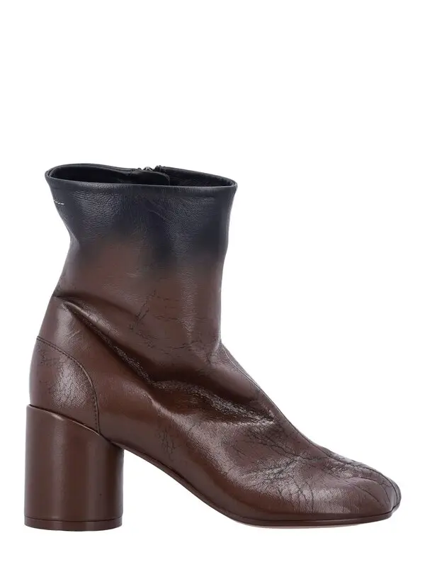 MAISON MARGIELA Sculptural Anatomic Ankle Boots - Black