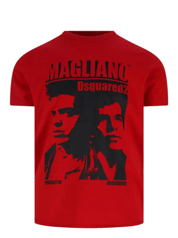 Dsquared2 Graphic Print T-shirt For - Red