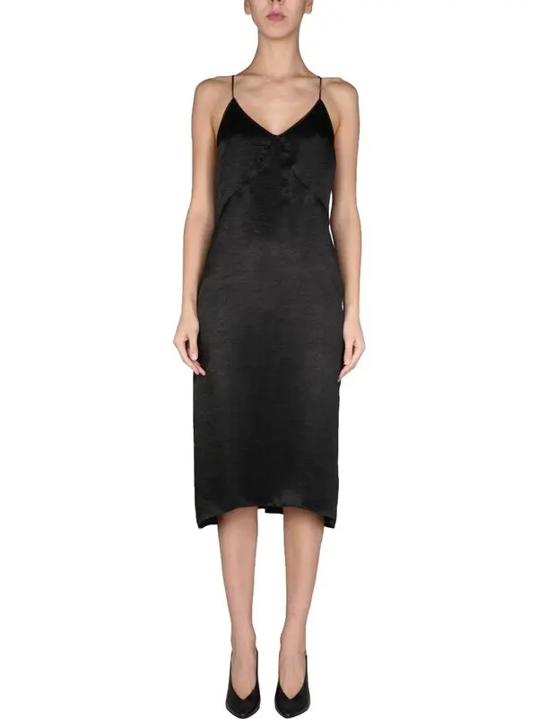 Dsquared2 Satin-finish Camisole Dress - Black