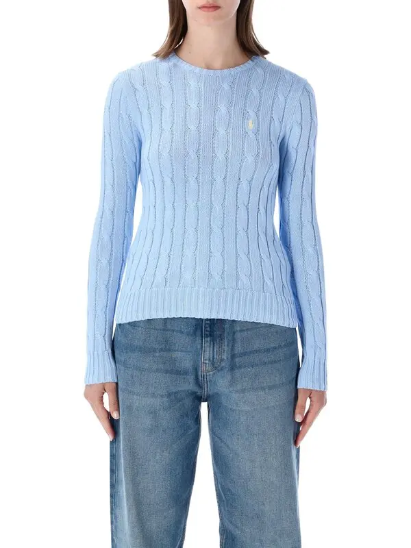 Polo Ralph Lauren Julianna Slim Fit Cable-knit Sweater - Blue