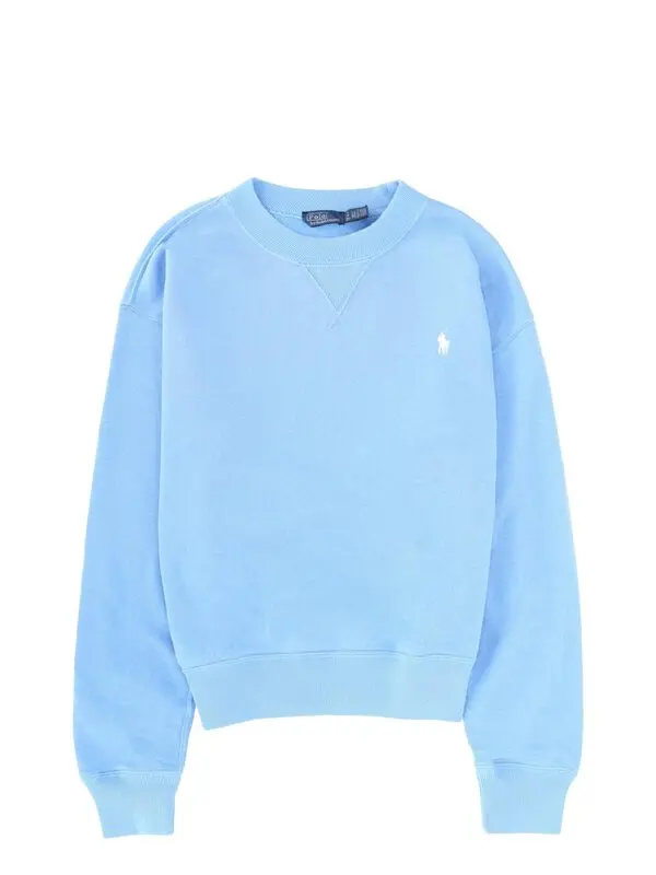 Polo Ralph Lauren Cotton Blend Sweatshirt With Logo - Azure