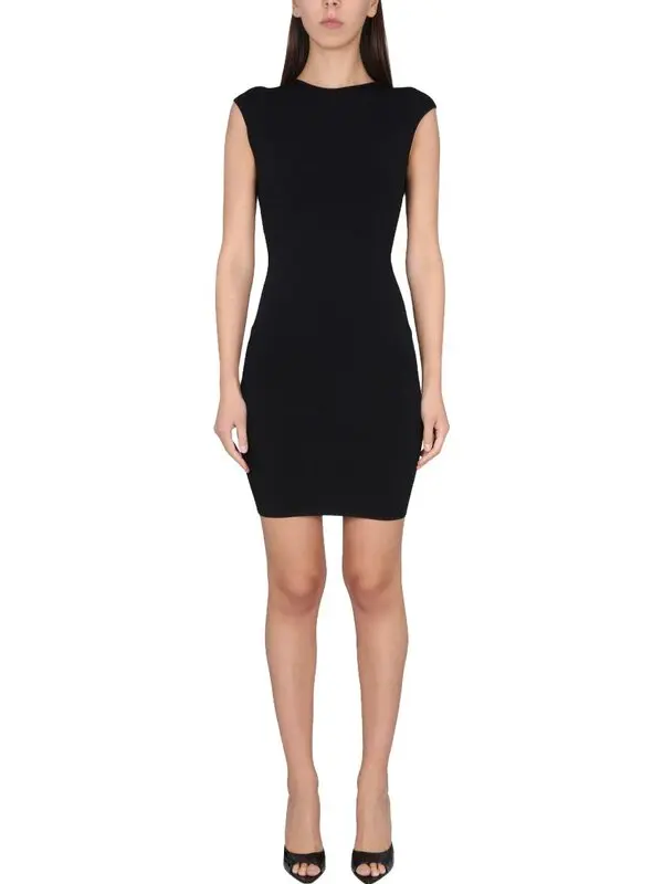 Dsquared2 Sleeveless Open-back Mini Dress - Black