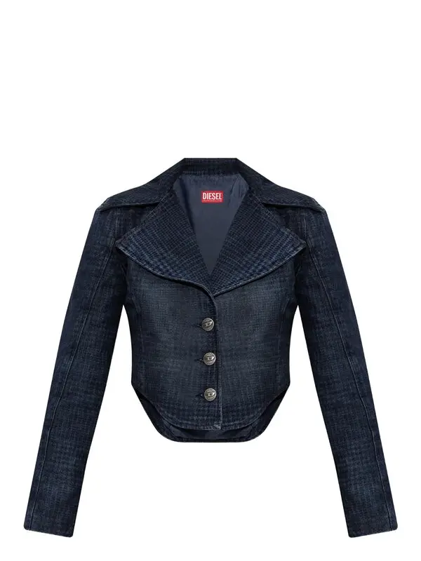 DIESEL® Curved Hem Lined Jacket - Blue