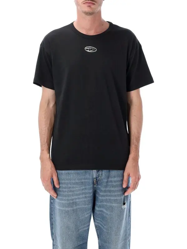 DIESEL® Essential Cotton T-shirt For - Nero