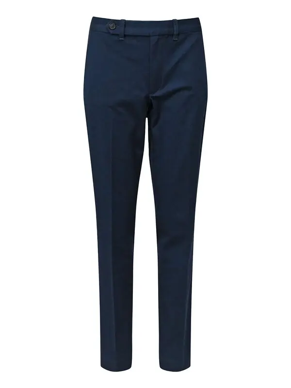 Ralph Lauren Tailored Cotton Stretch Trousers - Navy