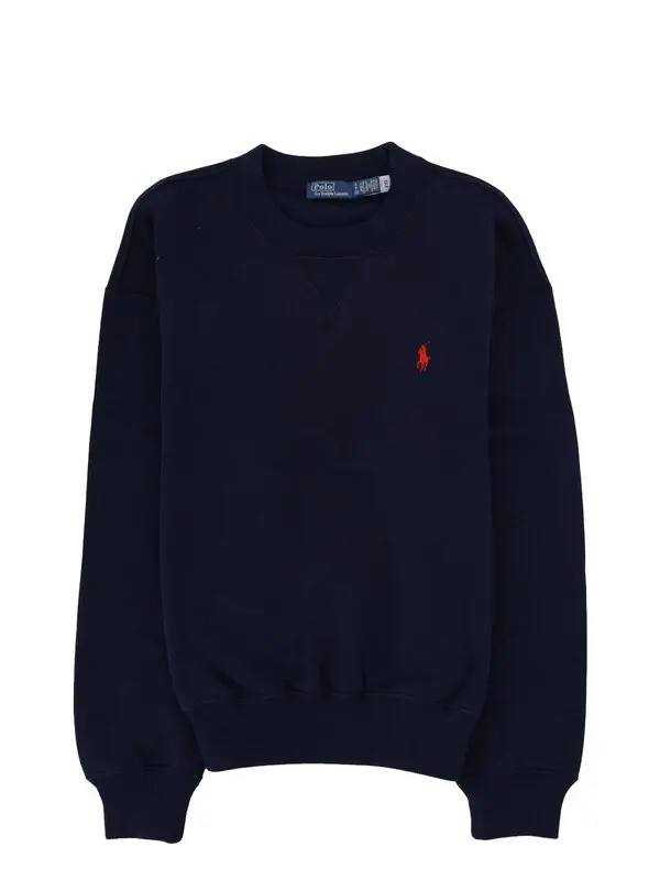 Polo Ralph Lauren Embroidered Logo Crewneck Sweatshirt - Blue