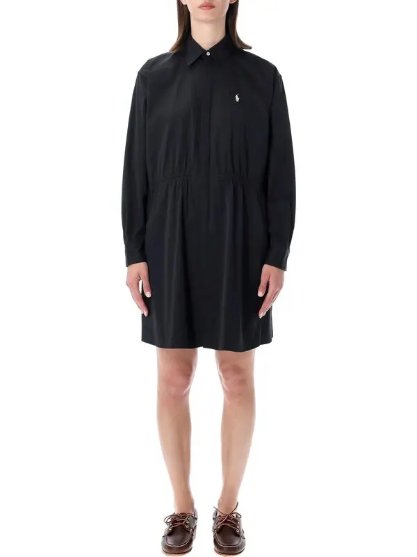 Polo Ralph Lauren Long Sleeve Shirt Dress - Black