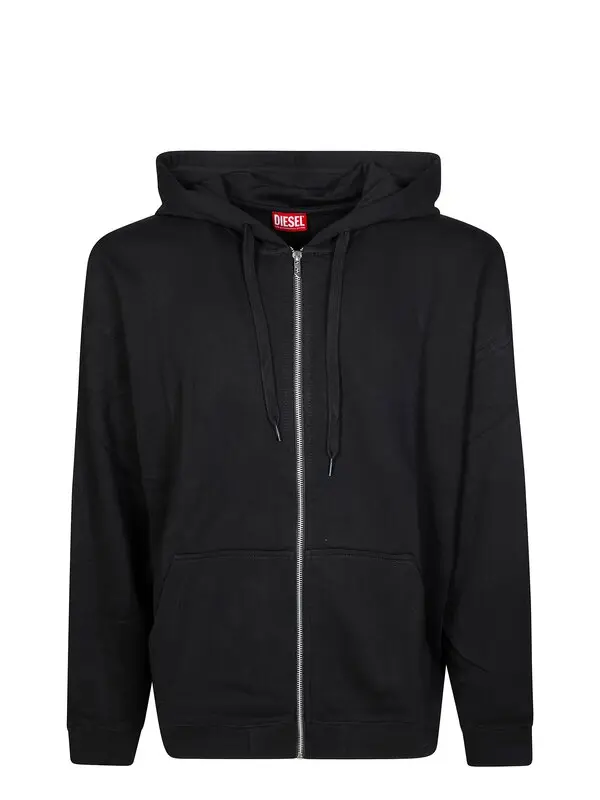 DIESEL® Boxed Zip Sweatshirt - Nero
