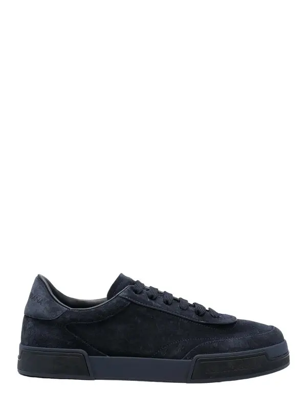 Dolce & Gabbana Premium Leather Lace-up Sneakers - Blue