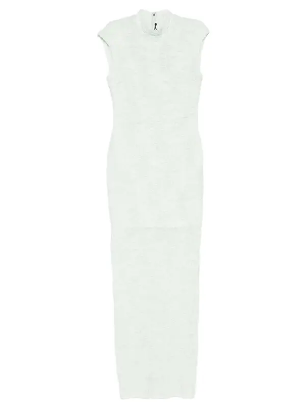 ROTATE BY BIRGER CHRISTENSEN High Neck Mini Dress With Back Slit - Verde