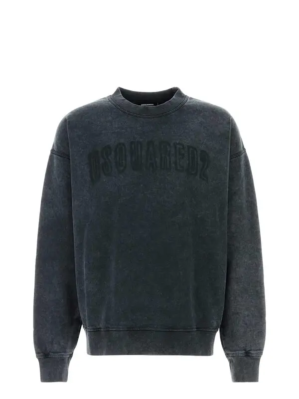 Dsquared2 Raw Edge Crewneck Sweatshirt - Grey
