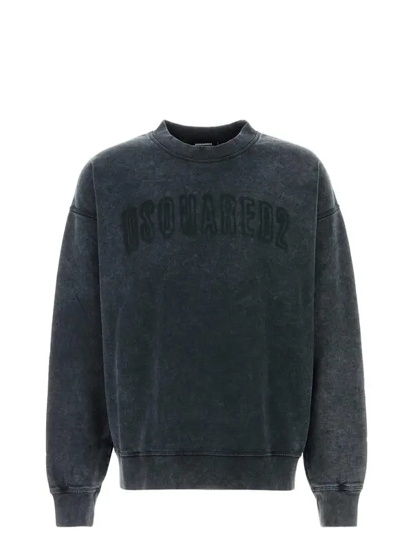 Dsquared2 Raw Edge Crewneck Sweatshirt - Grey