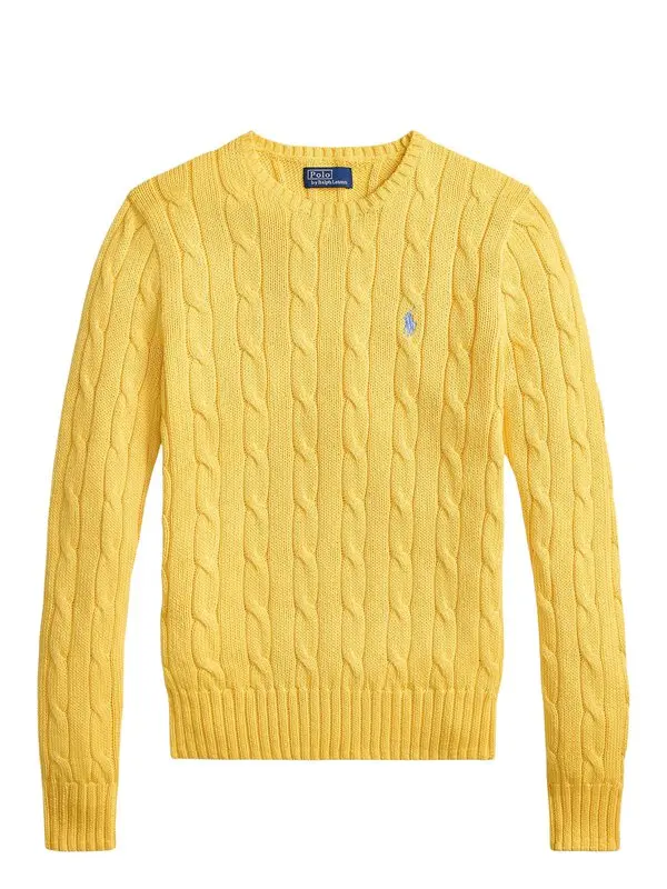 Ralph Lauren Cable-knit Crewneck Sweater - Yellow