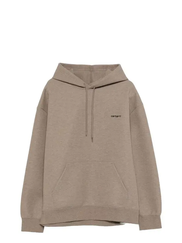 Carhartt Work In Progress Hooded Pullover With Logo - Black