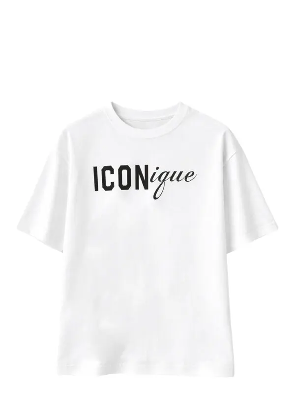 Dsquared2 Graphic Print Cotton T-shirt - White