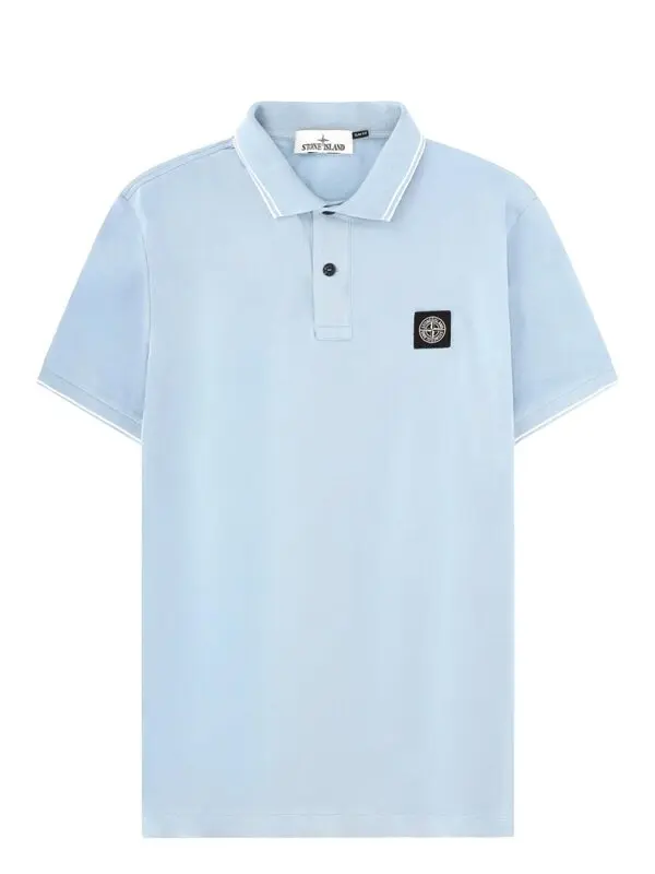 Stone Island Short Sleeve Polo Shirt - Blue