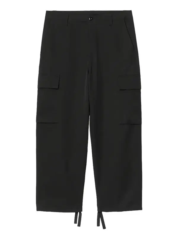 Carhartt Work In Progress Cargo Pants With Drawstring Cuffs - Black