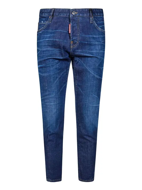 Dsquared2 Logo-patch Jeans - Blu