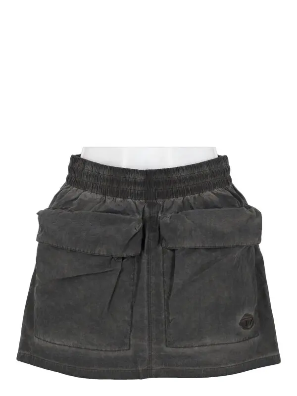 DIESEL® Mini Skirt With Oversized Pocket - Grey