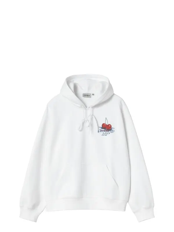 Carhartt Work In Progress Cherry Print Hoodie - White