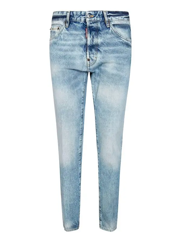 Dsquared2 Teddy Button Wash Trousers - Blu