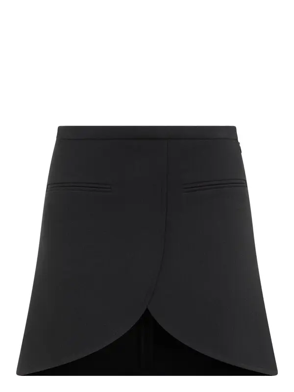 COURREGES Ellipse Twill Mini Skirt - Black