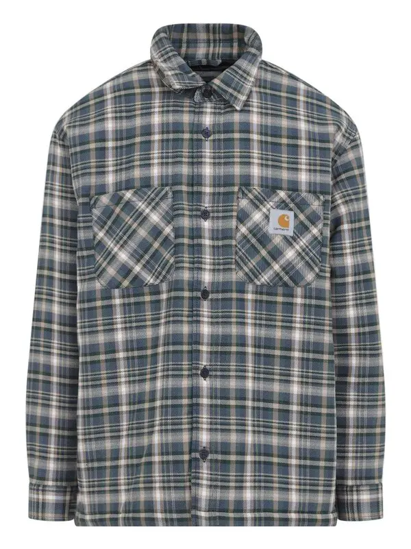 Carhartt Work In Progress Cronyn Shirt Jacket In Plaid - Blue