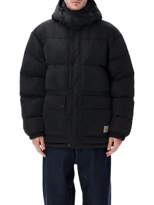 Carhartt Work In Progress Brent Jacket Padded, Hooded, Waterproof - Black