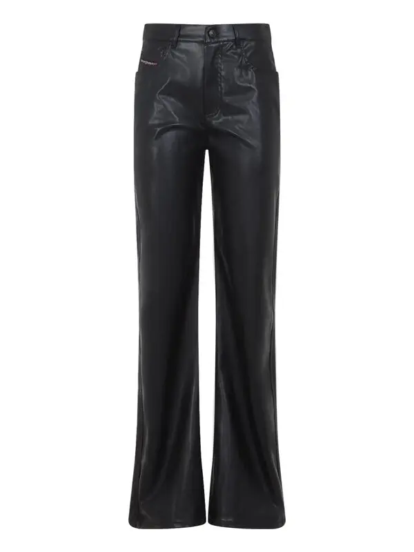 DIESEL® Five Pocket Coated Pants - Black