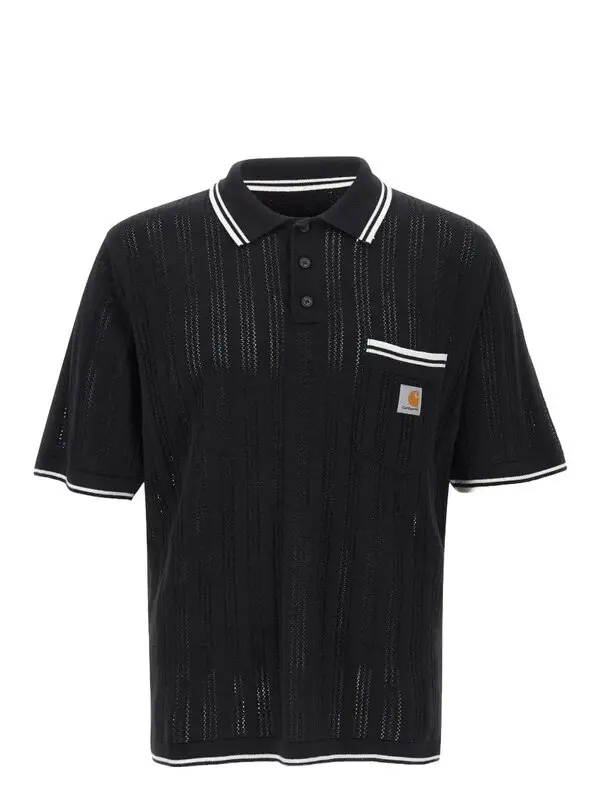 Carhartt Work In Progress Mini Short Sleeve Ramset Polo - Blackwax