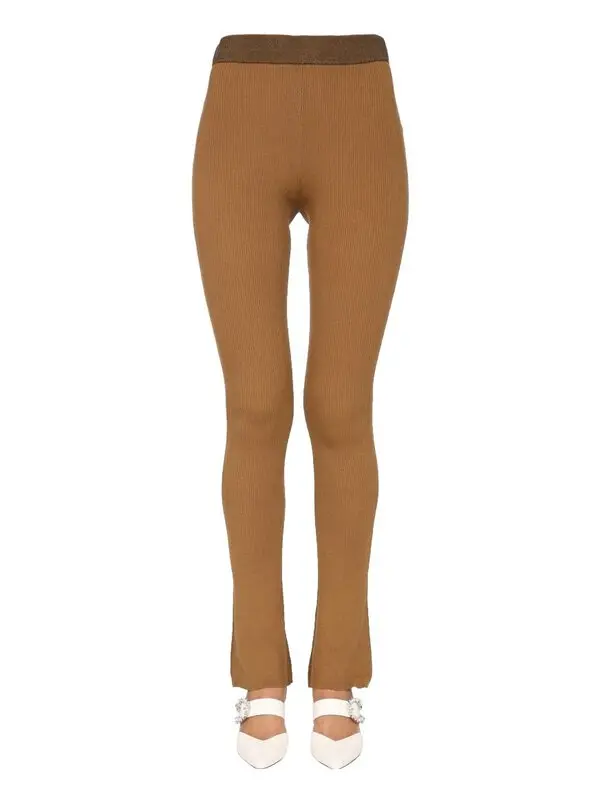 Baum Und Pferdgarten Ribbed Elastic Waist Trousers - Brown