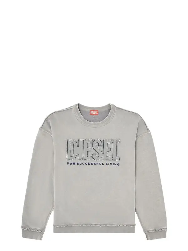 DIESEL® For Successful Living" Crew Neck Sweatshirt - Grey