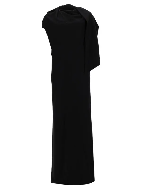 THE GARMENT Draped Off-shoulder Maxi Dress - Black