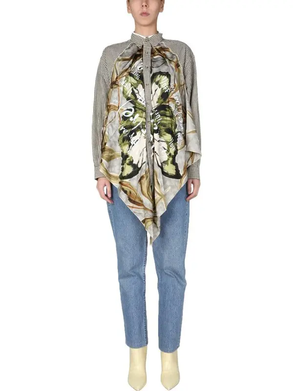 1/OFF PARIS Buttoned Butterfly Print Shirt - Multicolour