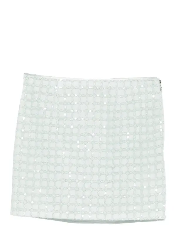 ROTATE BY BIRGER CHRISTENSEN Mini Skirt With Zipper Closure - Verde