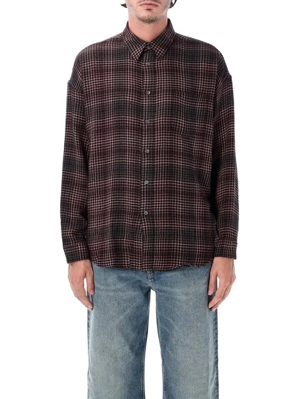 SUNFLOWER Plaid Button-up Shirt - Rosa