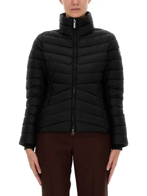 COLMAR Down Jacket With Knitted Cuffs - Black