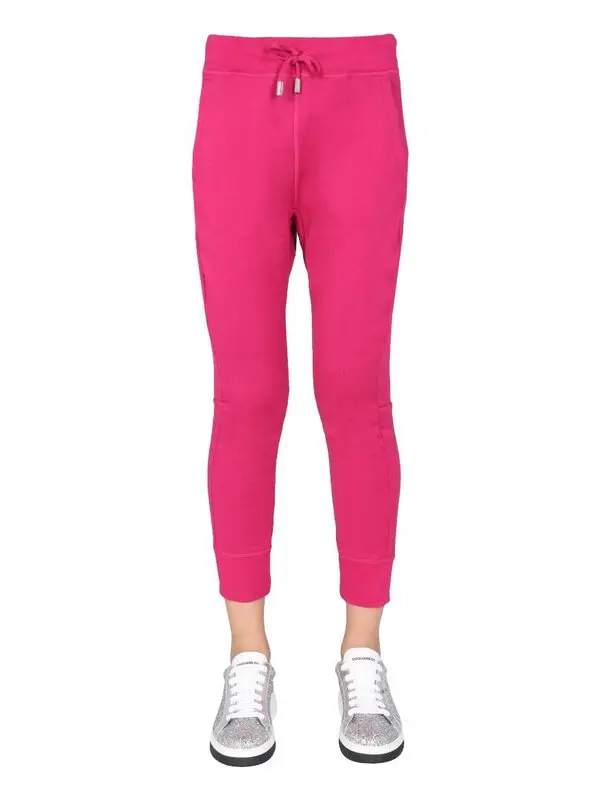 Dsquared2 Mini Jogging Trousers With Elastic Waist - Fuchsia
