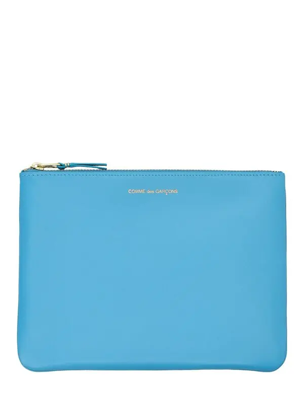 Comme Des Garçons Smooth Leather Mini Pouch - Blue