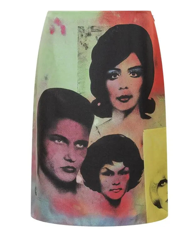 Versace Printed Silk Twill Mini Skirt - Multicolor