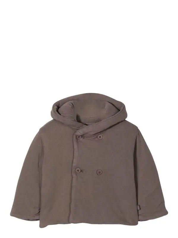 TEDDY & MINOU Double-breasted Hooded Slipper - Brown