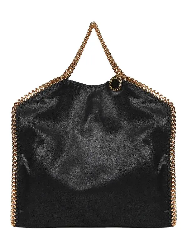 Stella McCartney Fold Over Tote Handbag - Black