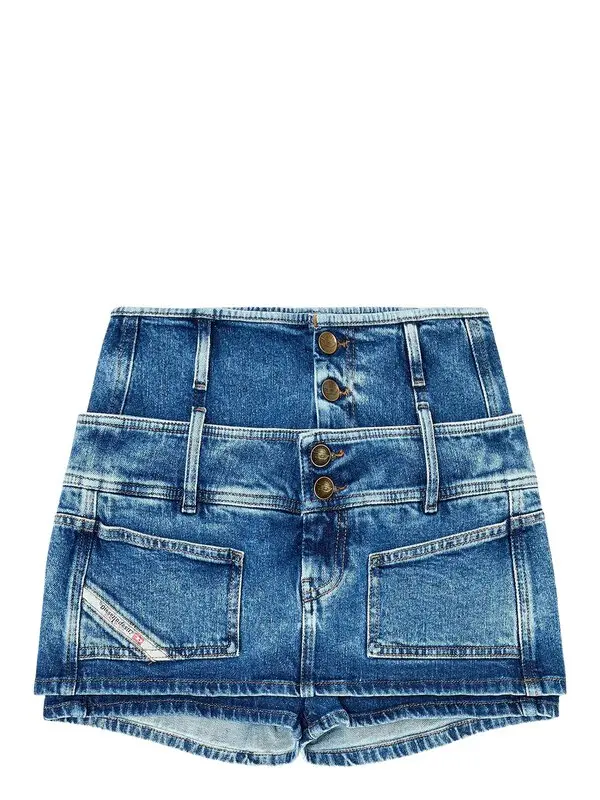 DIESEL® Double Belt Design Mini Skort - Blu