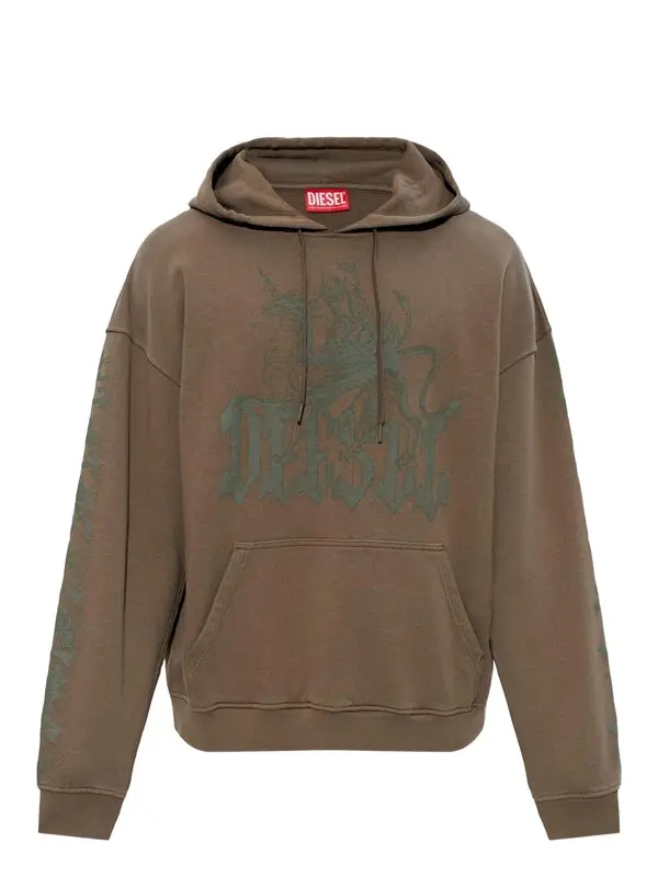 DIESEL® Mini Griffon Relaxed Fit T-shirt - Lightbrown