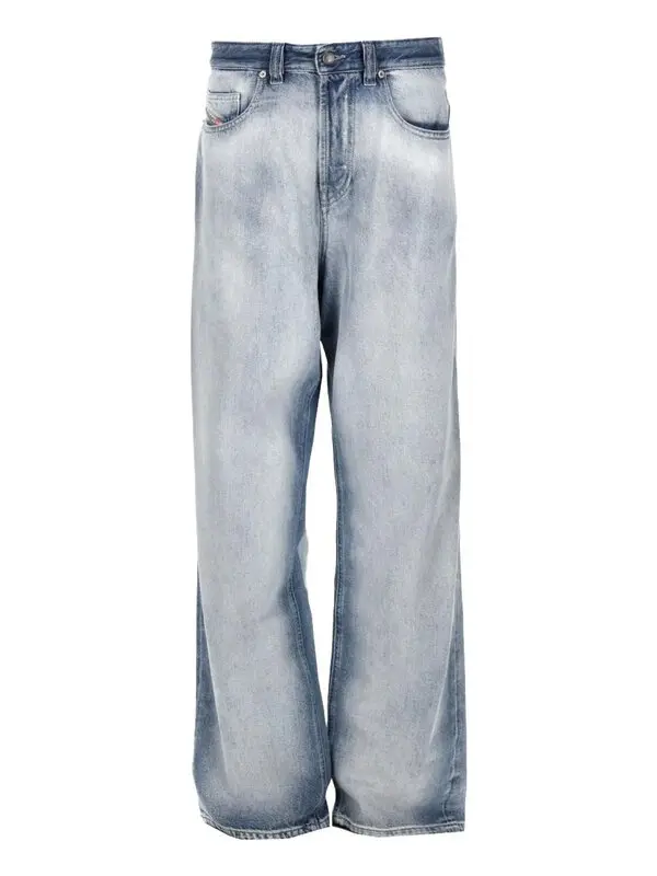 DIESEL® Wide-leg Jeans In Washed - Denim